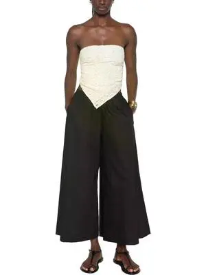 Enza Costa Elasticated Waist Palazzo Pants - Black