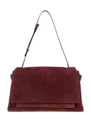 Brunello Cucinelli Monili Embellished Shoulder Bag - Red