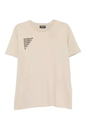 DONDUP Logo-print T-shirt - Neutrals