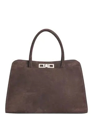 Fabiana Filippi Large Suede Josephine Top-handle Bag - Brown