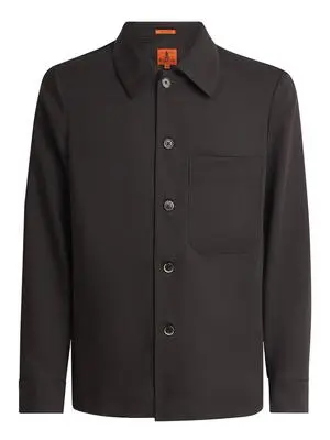 Barena Venezia Tropical Virgin Wool Overshirt - Brown