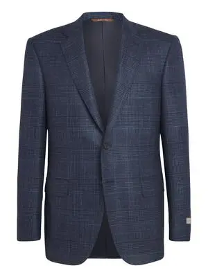 Canali Wool-cashmere-silk Blazer - Navy