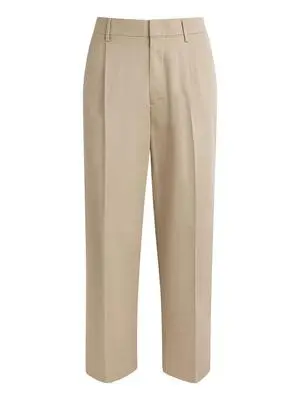 NN.07 Stretch-organic Cotton Kay Pleated Trousers - Beige