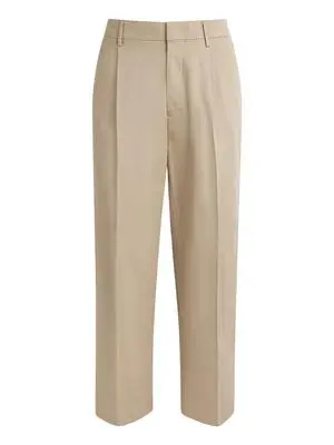 NN.07 Stretch-organic Cotton Kay Pleated Trousers - Beige