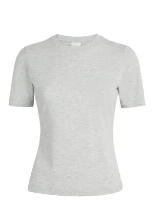 Varley Regina Slim Fit T-shirt In Modal And Cotton Blend - Grey