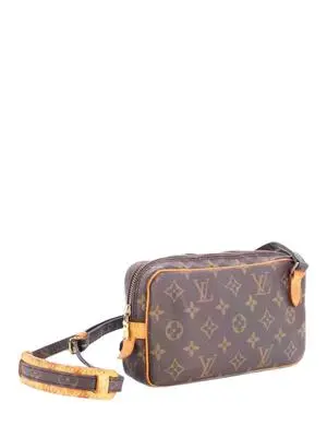 LOUIS VUITTON Monogram Canvas Pochette Marly Bandouliere Bag - Brown