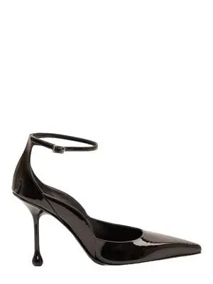 JIMMY CHOO Quinci 95 Ankle Strap Pumps - Black