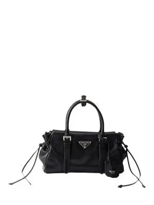 Prada Bonnie Small Leather Bag - Black