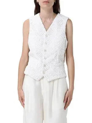 Comme Des Garçons Macramé Lace Vest - Black
