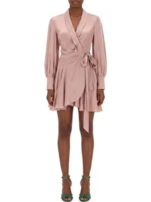 Zimmermann Wrap Dress - Pink