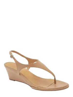 AeydĒ Roose Slingback Wedge Sandal - Hazelnut