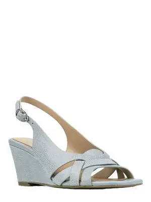 DONALD PLINER Primm Slingback Wedge Sandal - Cloud Gray
