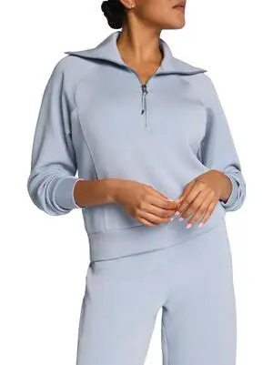 Spanx SPANX® Airaessentials Half Zip Sweatshirt Himalayan Cloud