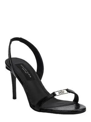 Philipp Plein Hexagon High Heel Sandals - Black