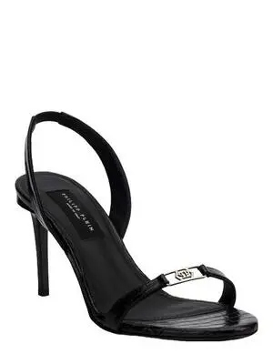 Philipp Plein Hexagon High Heel Sandals - Black