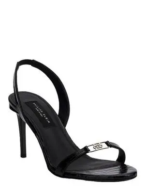 Philipp Plein Hexagon High Heel Sandals - Black