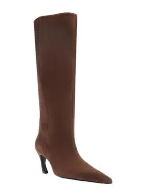 Schutz Schutz Lexi Pointed Toe Knee High Boots Brown