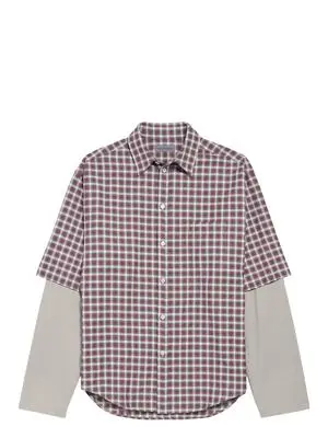 Balenciaga Cotton Layered Wrong Sleeve Shirt - Pink