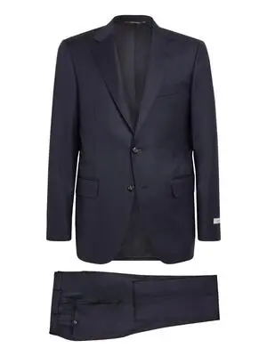 Canali Wool Pinstripe 2-piece Suit Navy
