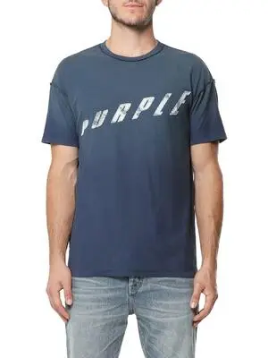 PURPLE BRAND Inside Out Graphic T-shirt - Blue