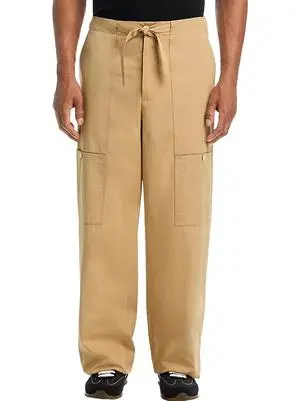 JIL SANDER Cotton Drawstring Trousers - Cereal