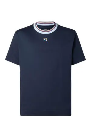 Fendi Short-sleeve Reguther-fit T-shirt Size - Blu