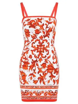 Dolce & Gabbana Printed Stretch Mini Dress - Multicolour