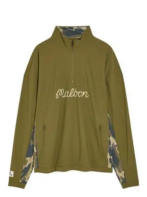 MALBON Tour Divot Logo Camouflage Half-zip Stretch-jersey Jacket - Multicoloured