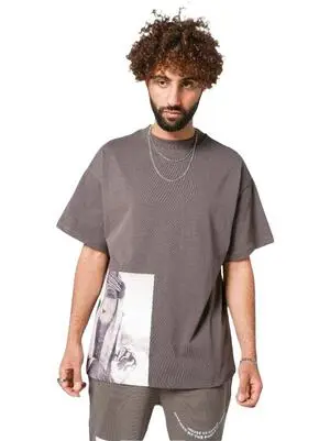 HOUSE OF CENMAR T-shirt With Artwork Print Picture - Grey