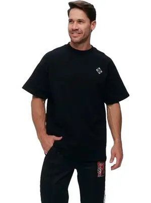 HOUSE OF CENMAR T-shirt With Cenmar Pattern Printed - Black