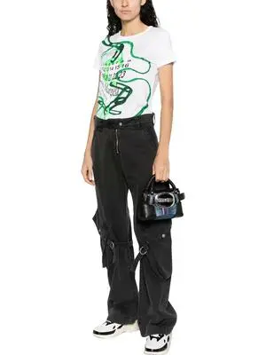 Dsquared2 Denim Patchwork Tote Bag - Black