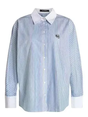 Karl Lagerfeld Ikon Stripe Shirt - Blue