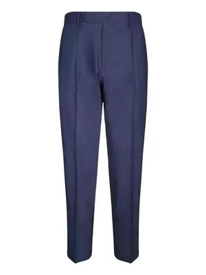 DELL'OGLIO Pleated Tailored Trousers - Blue