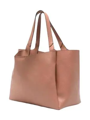 Dkny Etta Logo-plaque Shoulder Bag - Neutrals