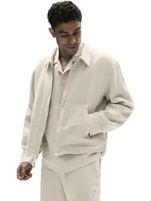 Alo Yoga Linen Days Full Zip Jacket - Bone