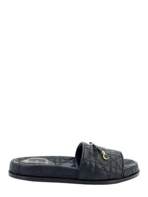 Dior Cannage Quilted Leather Sandals - Multicolor