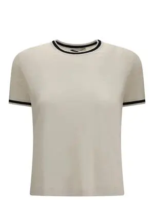 Max Mara Linen Knit T-shirt - Multicolor