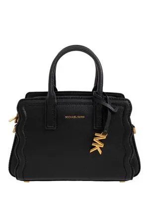 Michael Kors Michael Michael Kors Laila Leather Top Handle Bag Black