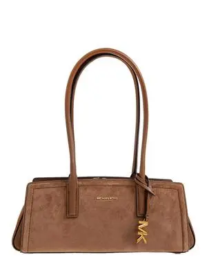 Michael Kors Michael Michael Kors Laila Suede Top Handle Bag Brown