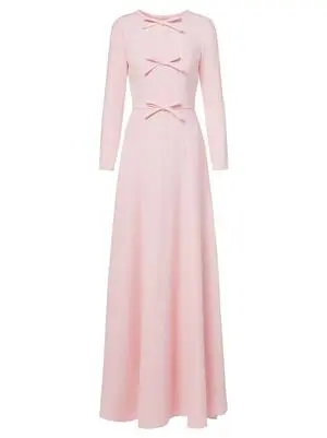 Carolina Herrera Bow-detail Crêpe Gown - Pink