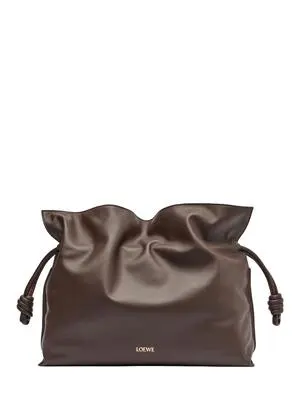 Loewe Loewe Flamenco Large Leather Tote Bag Brown