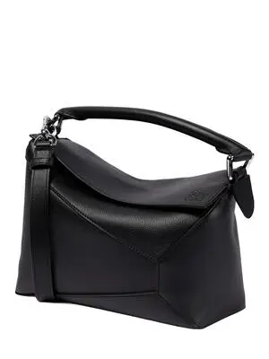 Loewe Puzzle Edge Small Top Handle Bag - Black