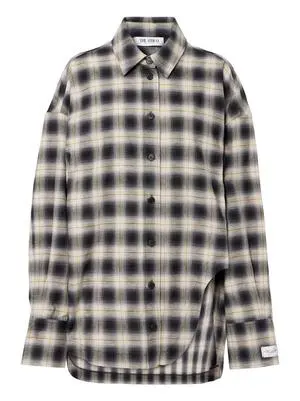 Attico Asymmetric Cotton Shirt - Beige