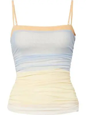SIR. Printed Mesh Top - Multicoloured