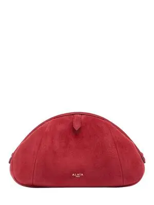 Alaïa Small Suede Clutch - Red