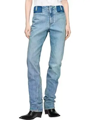 MAISON MARGIELA Patchwork Slim-fit Jeans - Blue