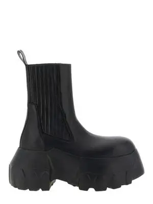 Rick Owens Mega Tractor Ankle Boots - Black