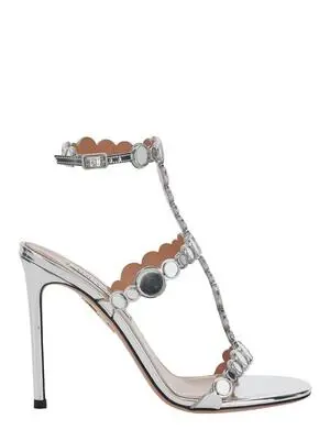 AQUAZZURA Afterglow Metallic Stiletto Sandals - Multicolor