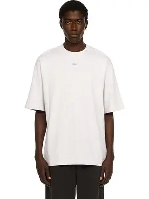 Off-White Stencil Arrow Skate Logo T-shirt - Gray