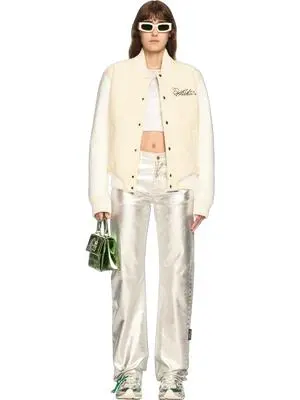 Off-White Rose Valley Varsity Jacket - Multicolor